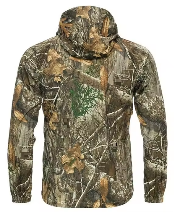AQTQ Custom Colour Men's Heated Windbreaker Silent Hunting Print Fleece ...