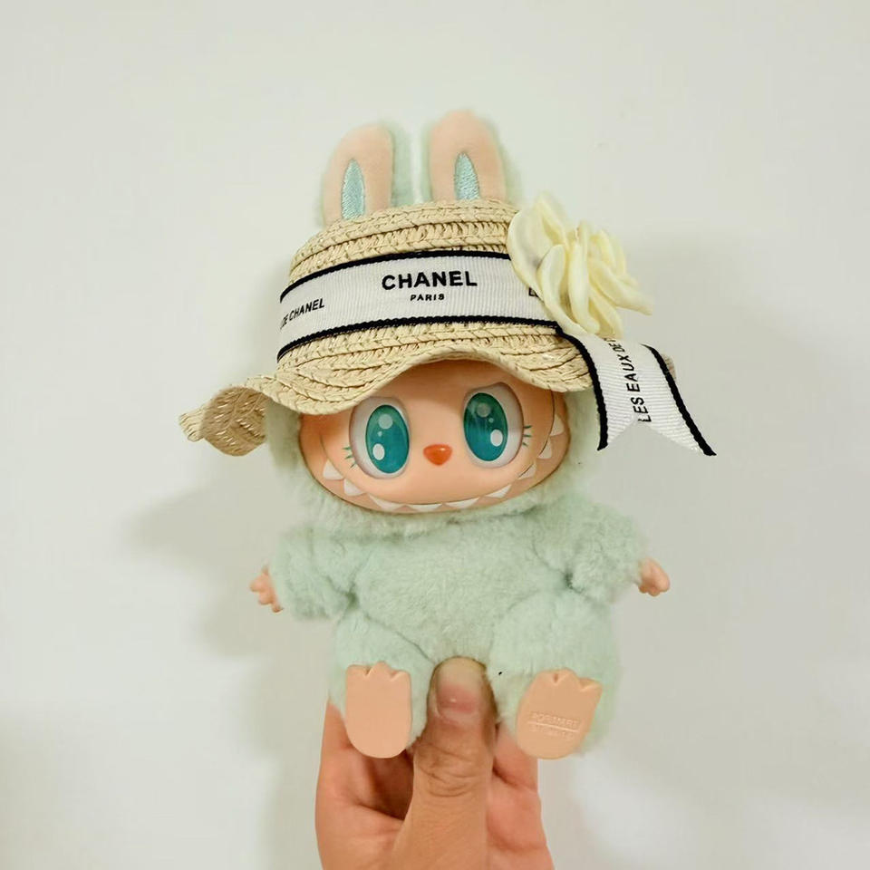Hot Selling Labubu Mini Fitted Sun Hat for Doll Accessories Have a Seat ...