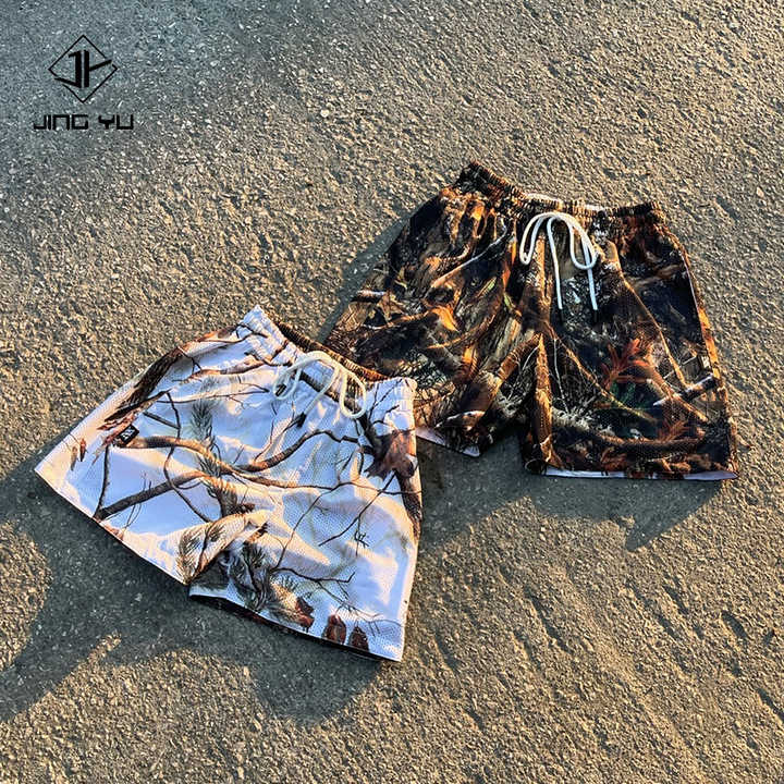 Summer Workout Athletic Running Fitness Track Jogger Mesh Shorts ...