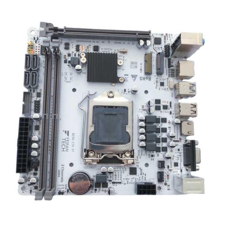 Brand New Computer Motherboard B250 LGA 1151 DDR4 PC White motherboard ...
