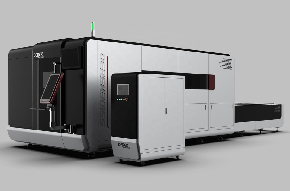 Derek DF3015S Enclosed Type Fiber Laser Metal Cutting Machine 2-3KW CNC ...