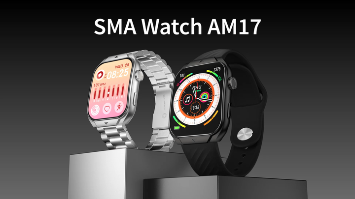 Smart Watch AM17 2.02inch AMOLED Curved Screen Wireless Charging Music ...
