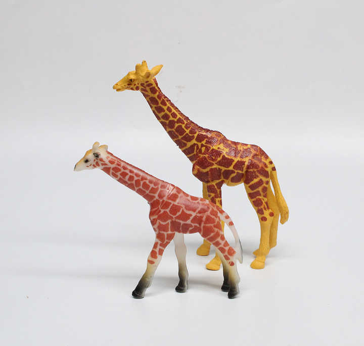 8pcs Kids Model Set Wild Animal Plastic Toys - Fun & Learning