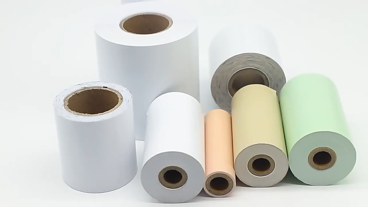 thermal Liner less label Barcode sticker Supermarket shelf label rolls ...