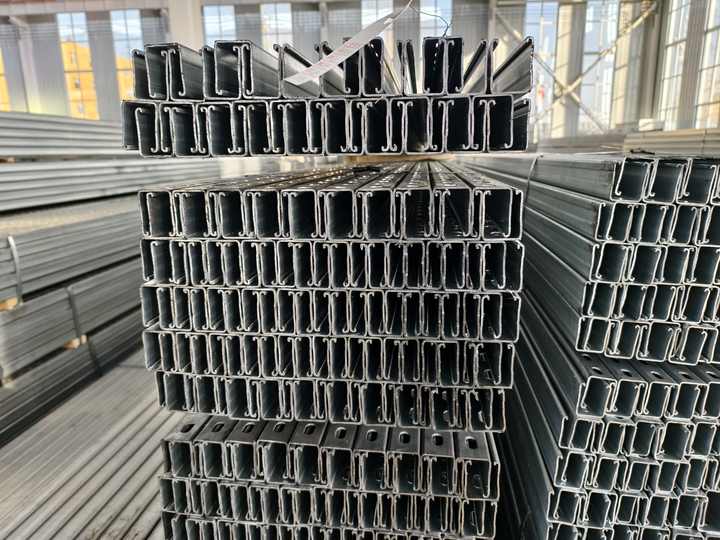 Galvanized Mild Steel C Type Channel Unistrut C Sections Structural ...