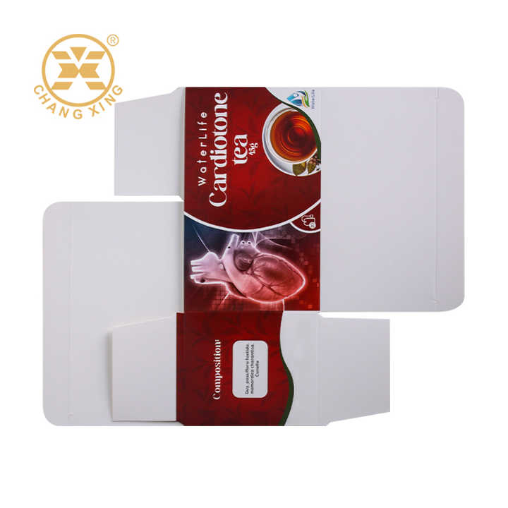 Custom Empty Tea Bags Box Small Cardboard Black Red Teabags Containers ...