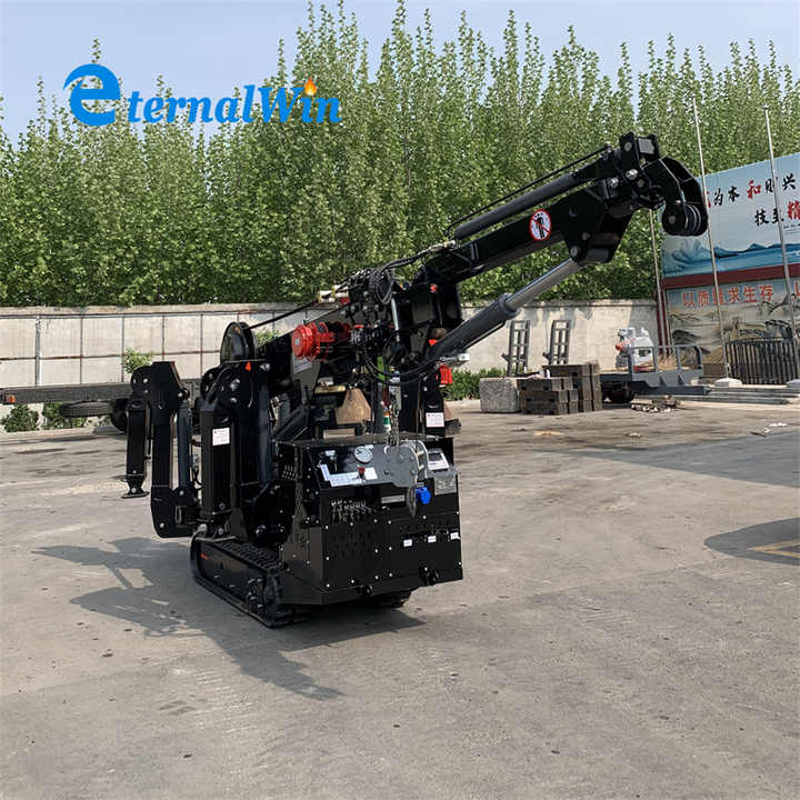 3 Ton & 5 Ton Crawler Spider Crane with Fly Jib - Electric Lift Crane, OEM