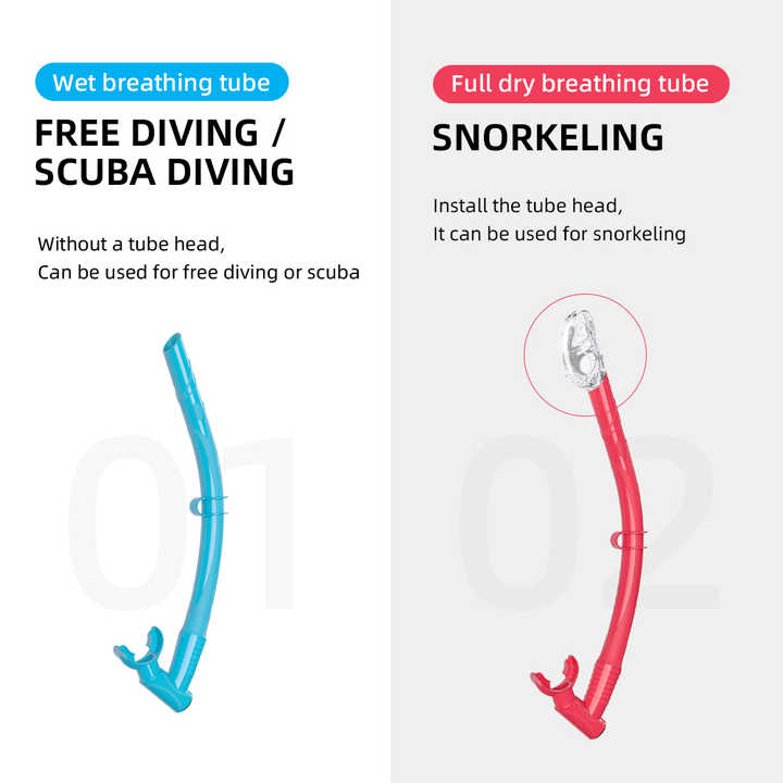 Factory Direct Custom LOGO OEM Diving Breathing Tube Snorkeling ...