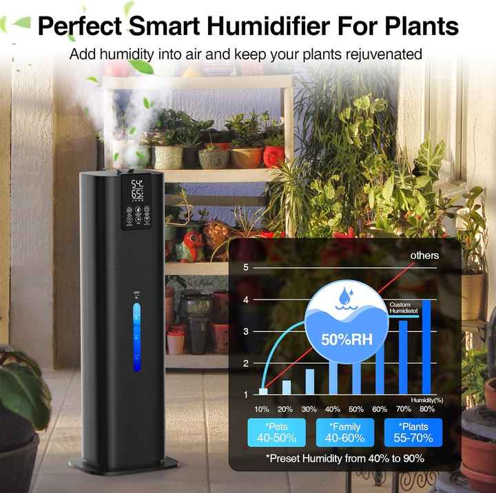 RUNAL H786 8L Humidifier - Smart Ultrasonic Air Humidifier