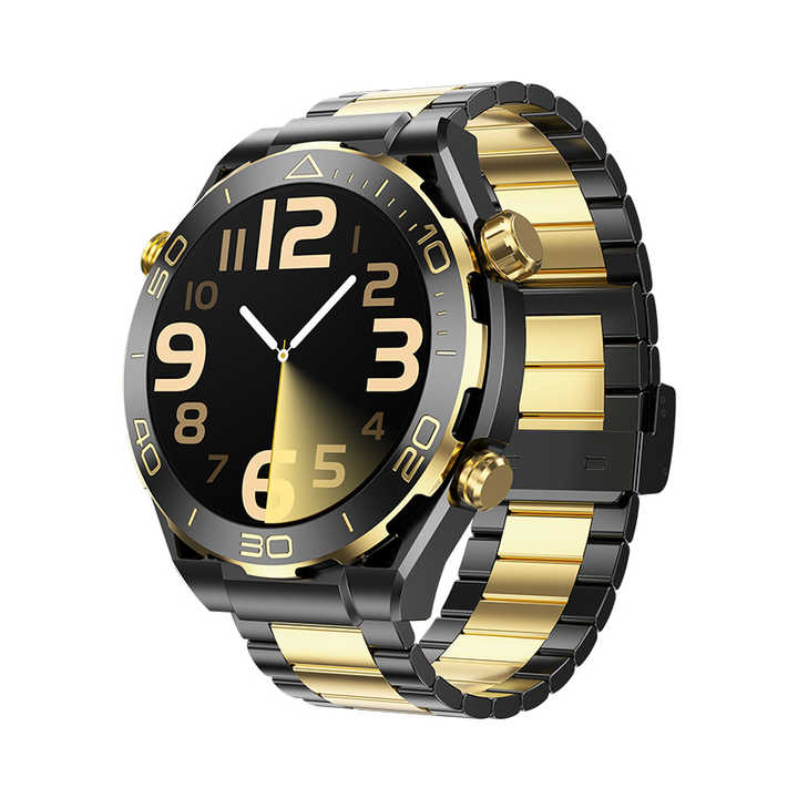 Fashion Gold-Black Color Smart Watch Z91 Pro Max with Metal Strap, 1 ...