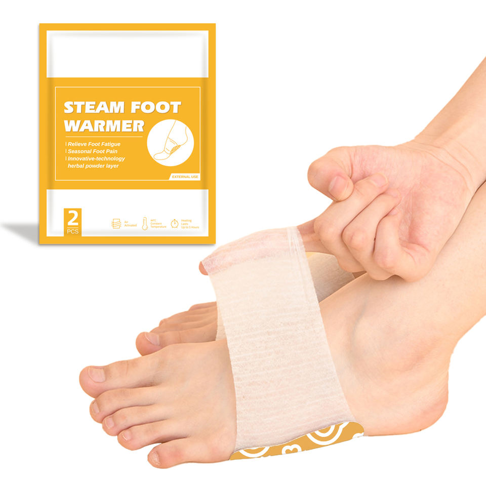 Steam Foot SPA Warming Wrap Self Heated Pad with Elastic Band Wrap Feet ...