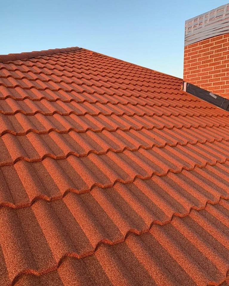 Arc Stone Coated Metal Roof Tile Waterproof Heat Insulated Villa ...