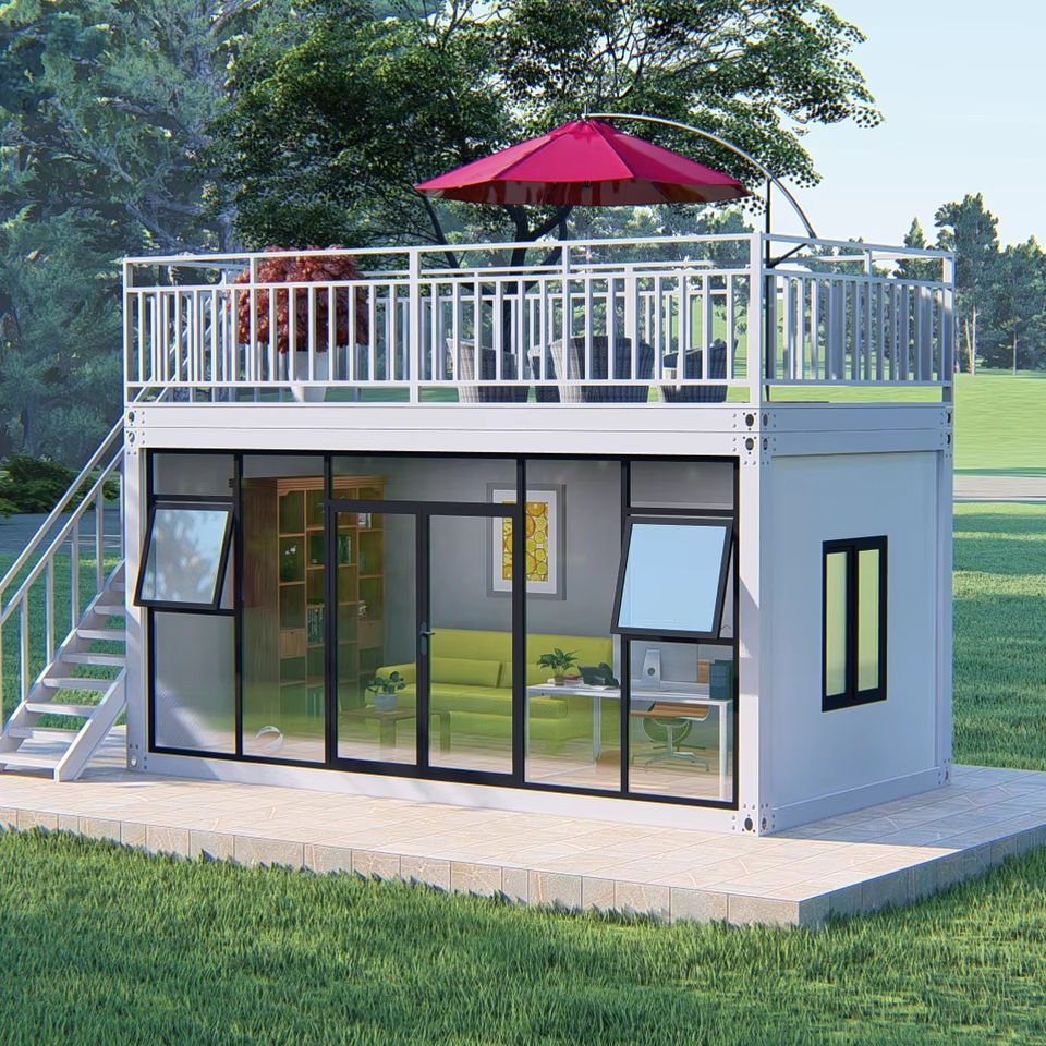 Aesthetic Design Glass Container House Fast Assembly Prefabricated ...