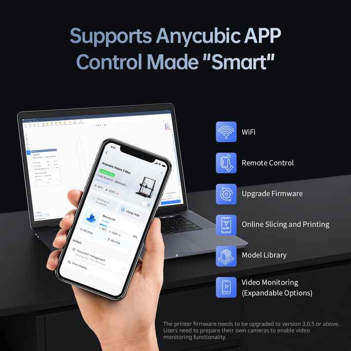 Anycubic- Kobra 2 Max 3D Printer, Auto Leveling High-Performance Cortex-A7 1.2GHz Processor ...