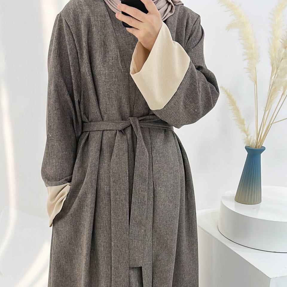 Abaya Dubai 2024 New Arrival Middle East Linen Abaya Designs Color ...