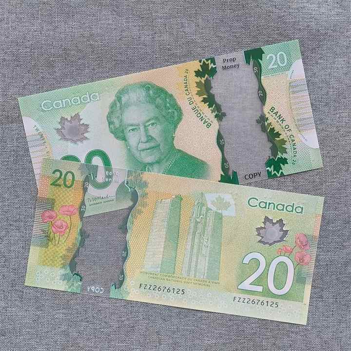 Canadian Polymer Double Sided Movie-Prop Money Can Novelty Plastic Bank ...