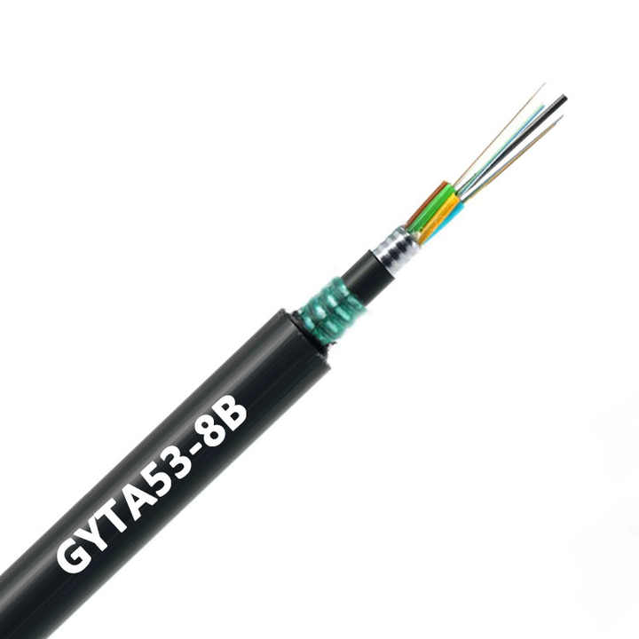 HOT Sale GYTA53 Fiber Optic Wire Outdoor G652D 8core Fiber Optic Cable ...