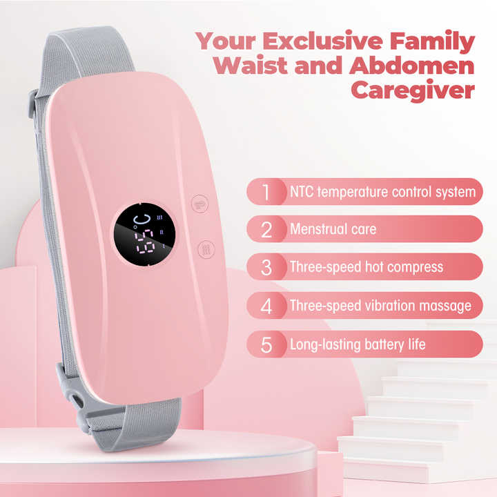 Wireless Electric Menstrual Belly Waist Massager Portable Vibration ...