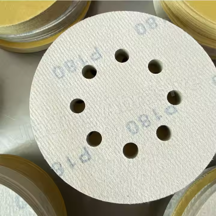 PMS 125mm 5inch Yellow Round Alumina Sandpaper Disk Sanding Disc ...