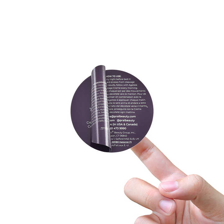 Custom Multi-layered Booklet Labels Sticker Multi Layer Fold Adhesive ...