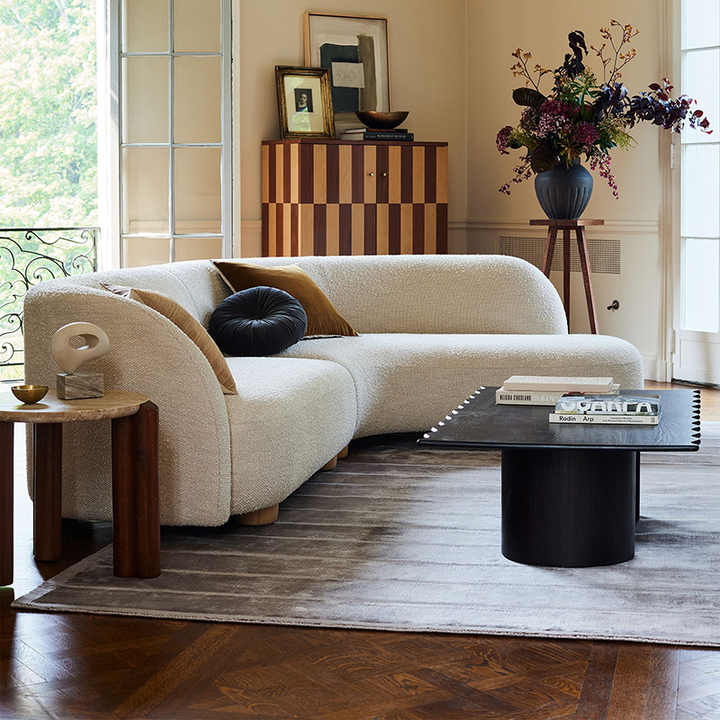 Luxury Boucle Sectional Couch - Perfect for Home & Hotels