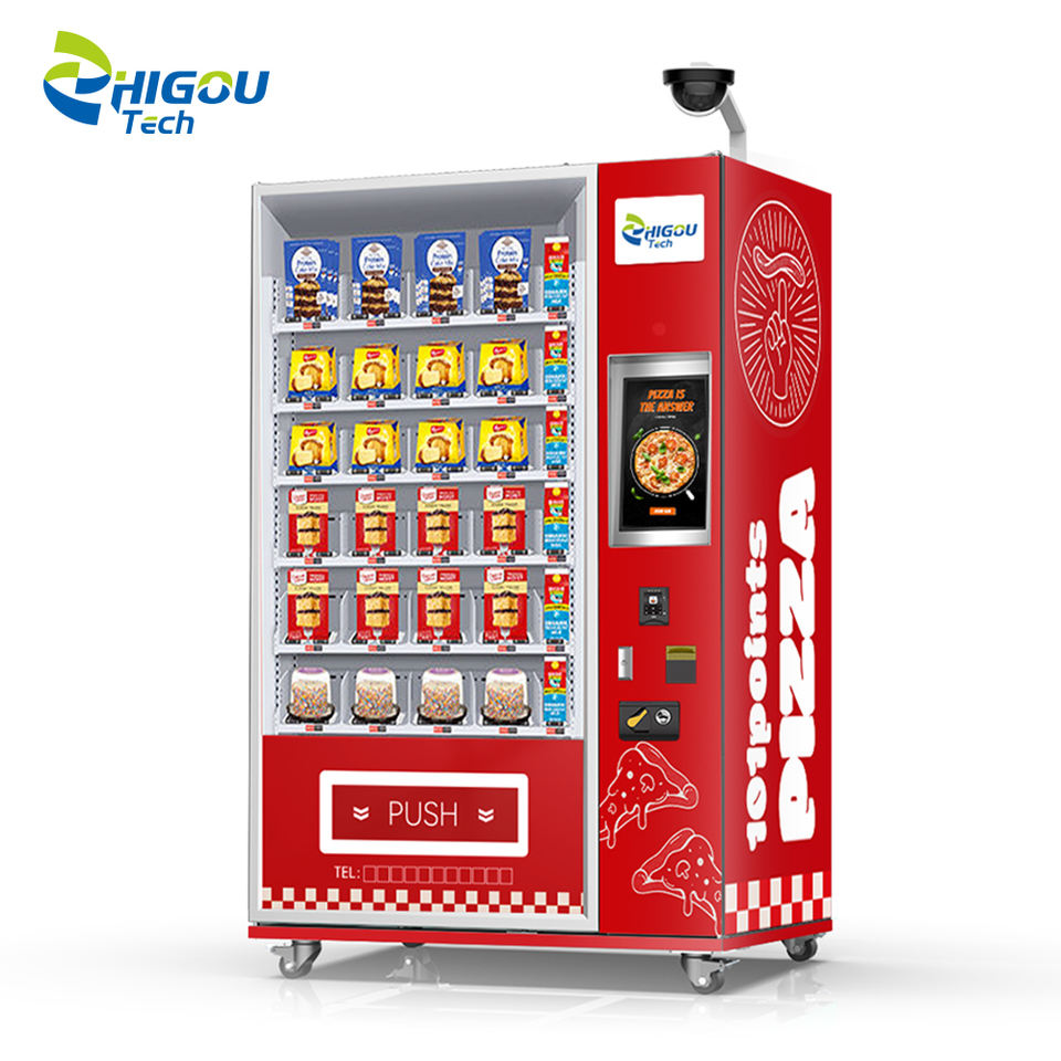 Touchscreen 15.6" Vending Machine Compressor Cooling 300-600 Pcs ...