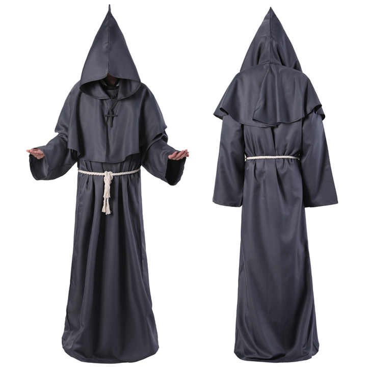 Wholesale Custom Halloween Costume Priest Outfits Cloak