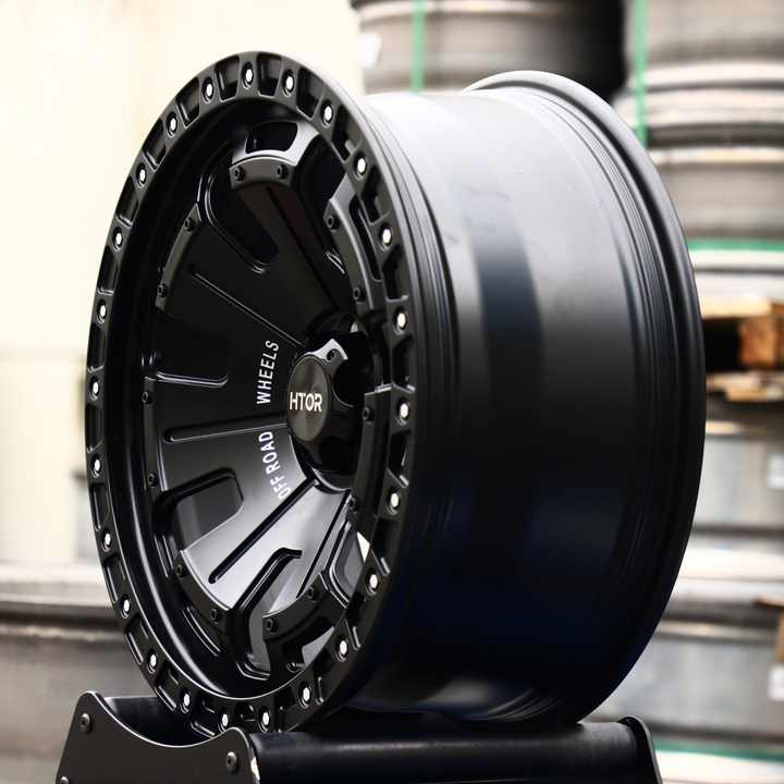 Matte Black Beadlock Wheel 17 18 19 20 Inch 5x130 5x150 5x139.7 6x139.7 ...