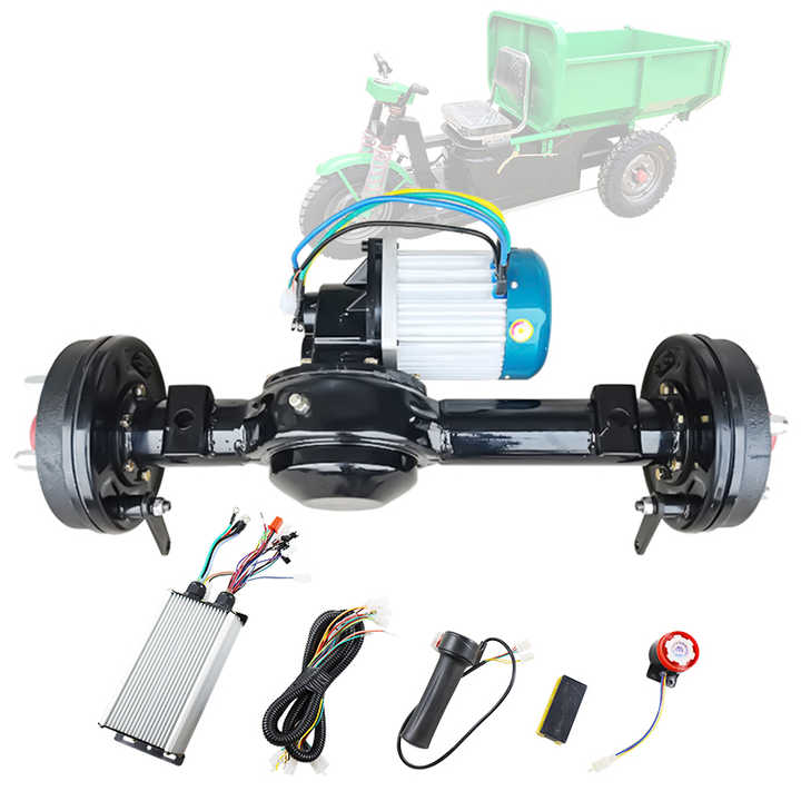 60v1500w Brushless Rear Axle Kit for Low Speed Tricycles