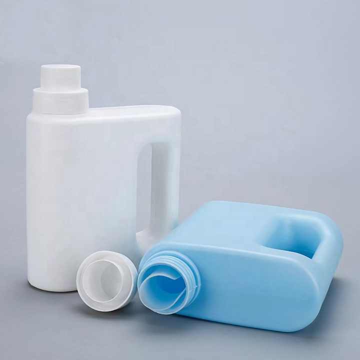 1L HDPE Crown Cap Seal Packaging Bottle Plastic Softener Liquid Laundry ...