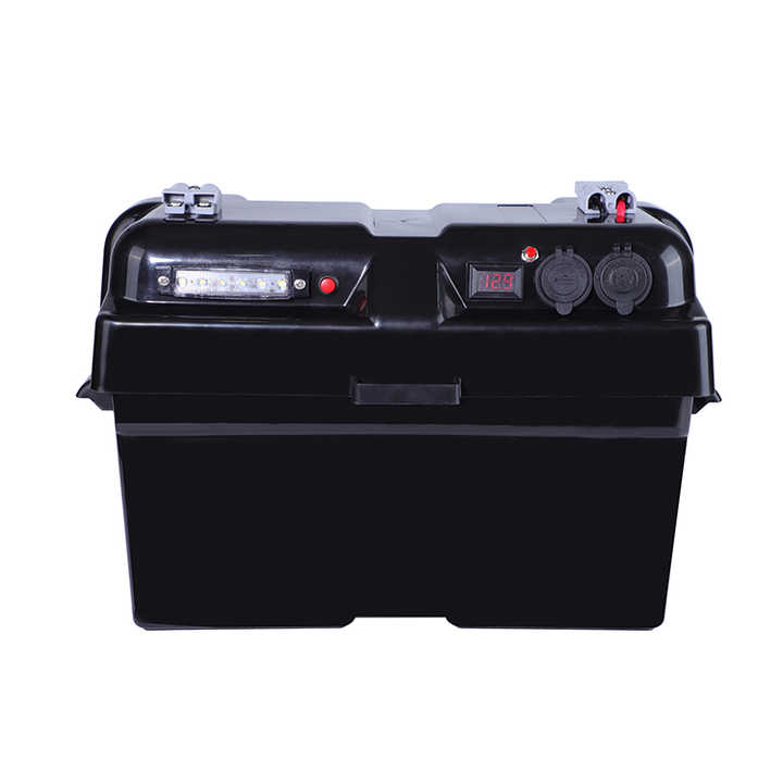 Outdoor Plastic Waterproof 12V Battery Box Camping Adventure Battery ...