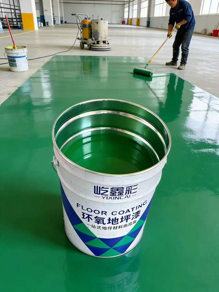 Heavy Duty Epoxy Resin Liquid Floor Paint Durable Garage Workshop Floor ...