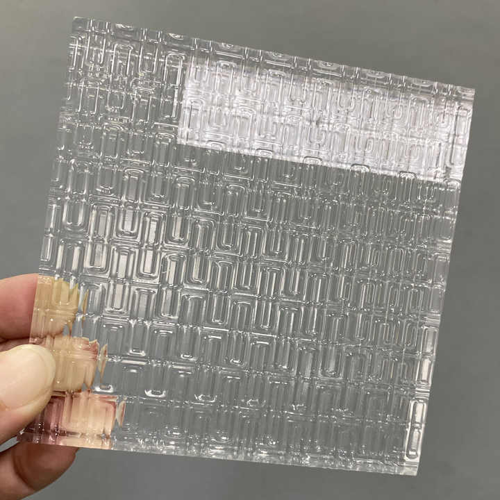 Transparent Pattern/Gradient Color Acrylic Sheet Ropeway Resin PMMA Art ...