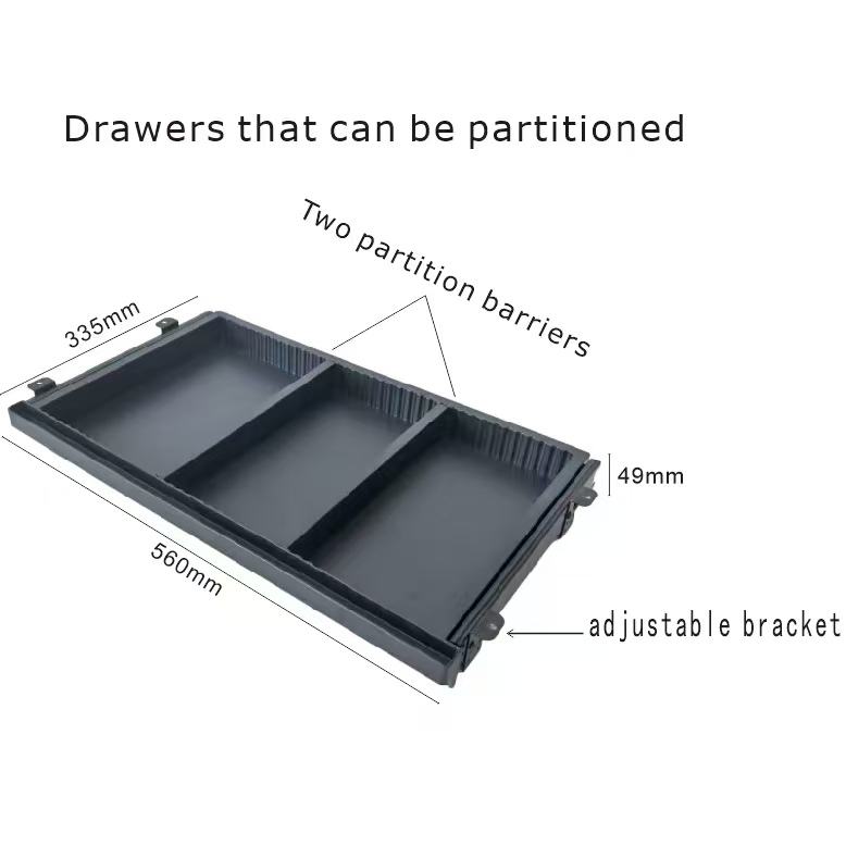 Office Drawer with Internal Partition and Under-table Storage Three ...