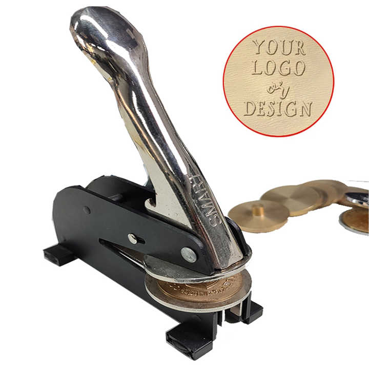 Customized Your Logo Embossing Seal Stamp Pocket Notary Hand Embosser ...