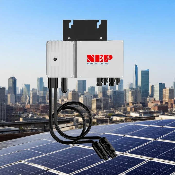 Nep BDM-600 600W Smart Solar Micro Inverter Grid-Connected WiFi Communication Dual Output MPPT ...
