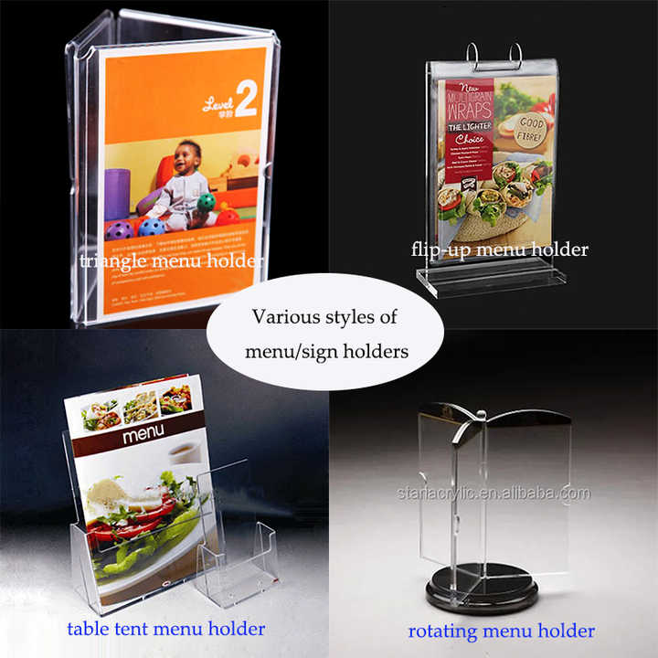 Acrylic Flip Menu Holder A4 A5 - Stylish & Functional