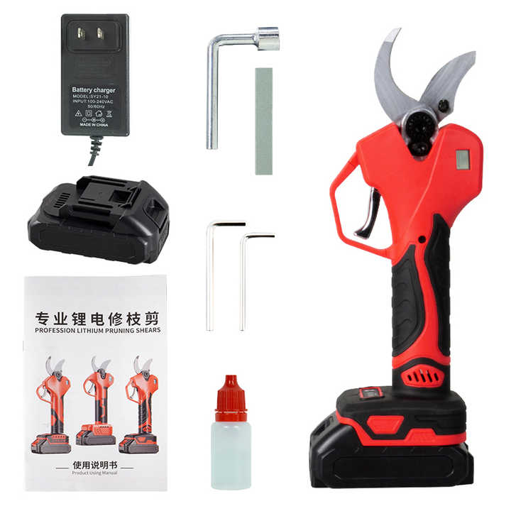 Garden Scissor Tree Grape Telescopic Electric Long Reach Shear 21V ...