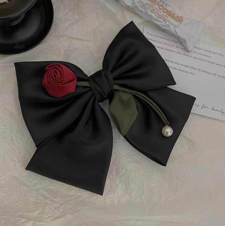 2024 New Design Korean Elegant Rose Large Spring Hair Clips Hair ...