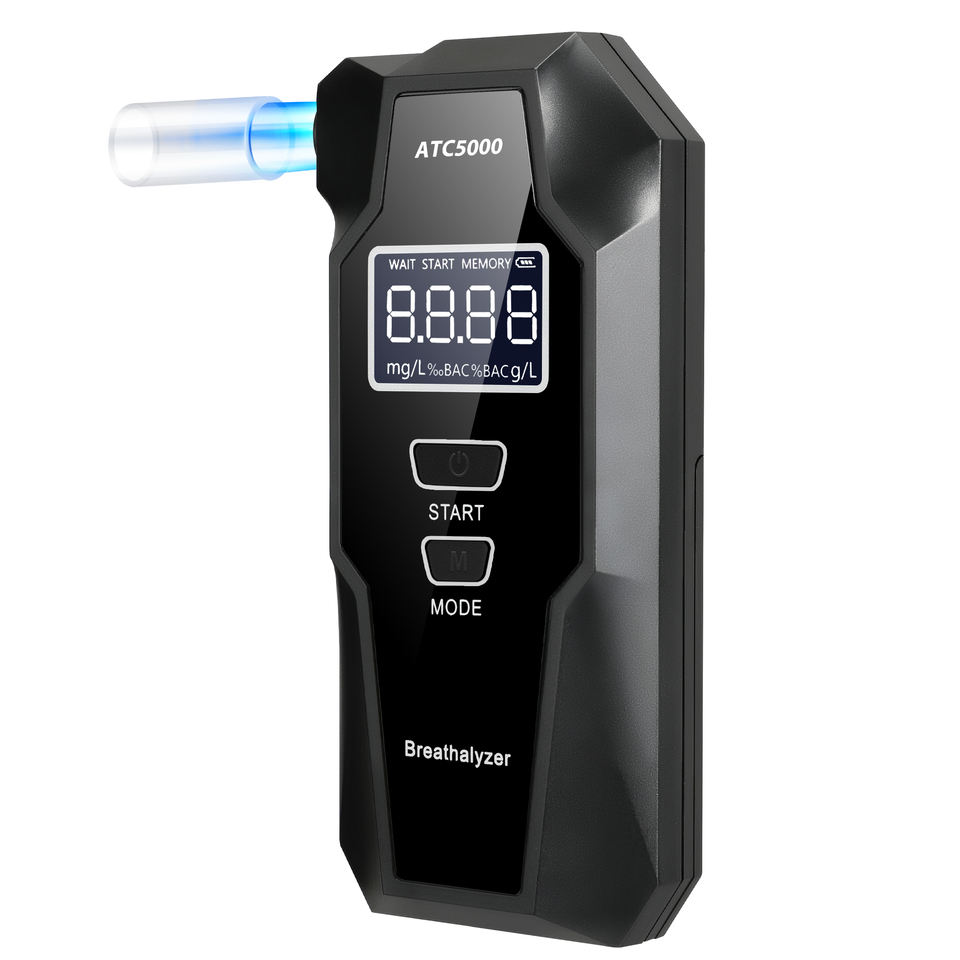 Europe-made Fuel Cell Sensor Alcohol Tester Breathalyzer LCD Display 2 ...
