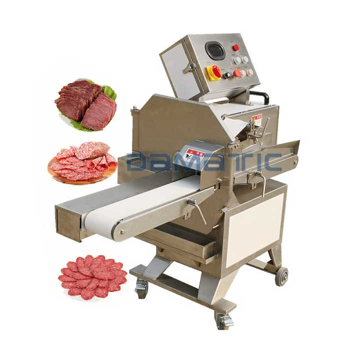 Damatic SS304 Automatic Cooked Chicken Pork Beef Meat Cheese Slicer ...