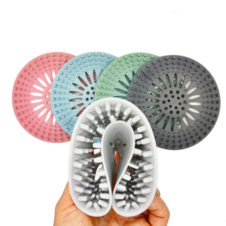 Drain Hair Catcher Hair Trap and Shower Drain Hair Stopper Protectors ...