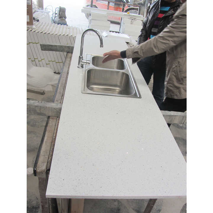 Crystal White Snow White Sparkle Quartz - Wholesale Countertops