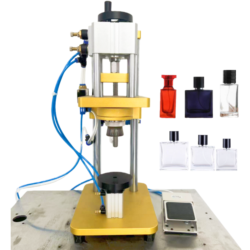 Semi Automatic Capping Machines Packaging Spray Perfume Bottle Sealing ...