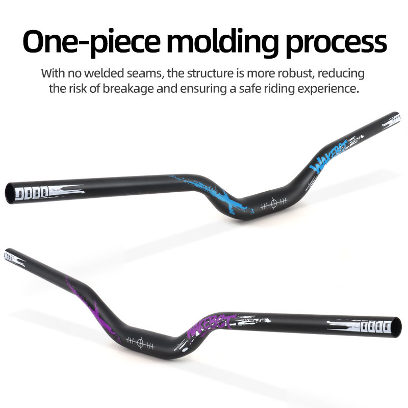 One-piece Bicycle Riser Bar for Downhill XC Mountain Bike Sandblasted ...