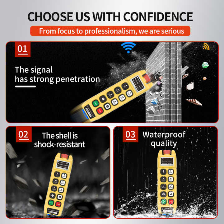 ML-S80 Industrial Crane Wireless Remote Control 12-440V Good Quality ...