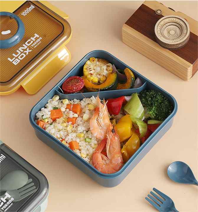 2025 ECO Friendly Portable Camera Bento Box With Cutlery Office Lunch ...