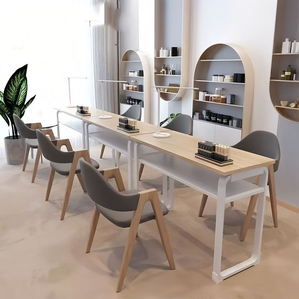 Best Selling Modern Minimalist Professional Wood Manicure Table-Eco ...