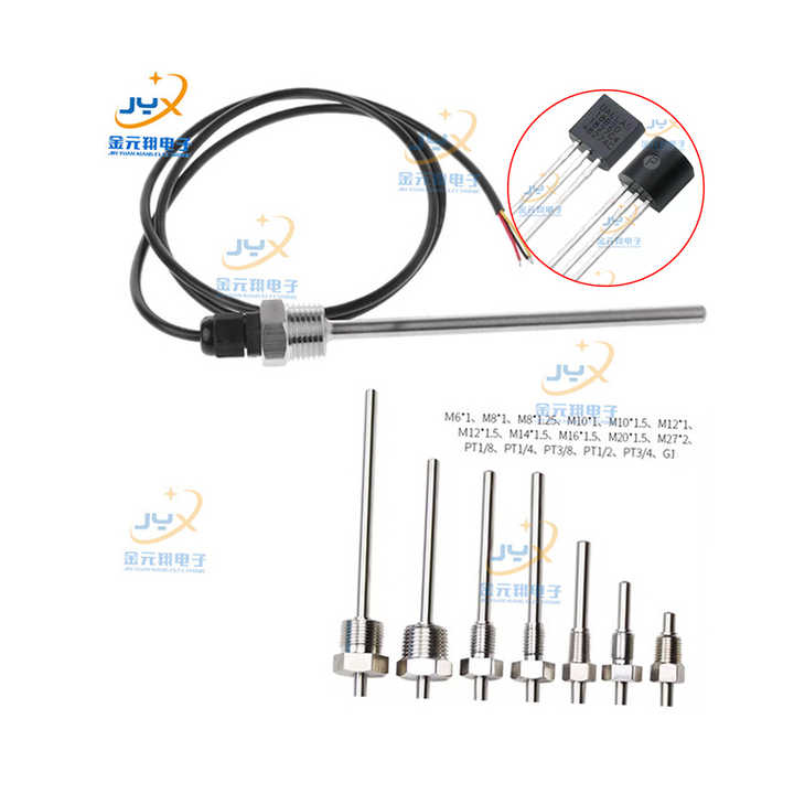 original Dallas ds18b20 Thread probe Stainless Steel DS18B20 ...