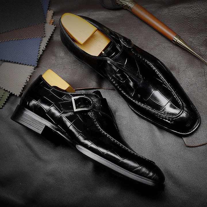 Luxury Business Oxford PU Leather Shoes Men - Formal Dress Shoes